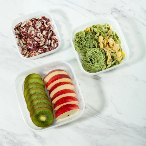 Bộ hộp thực phẩm vuông Hokkaido 750-1500-2500ml - Thực phẩm Sunkun